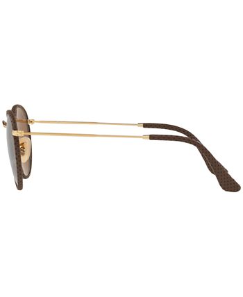 Ray-Ban Men's Sunglasses, RB3475Q 50 ROUND CRAFT - Macy's