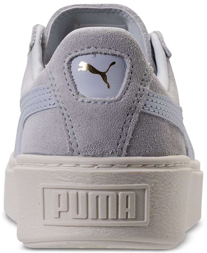 Puma Women's Suede Platform Core Casual Sneakers from Finish Line - Macy's