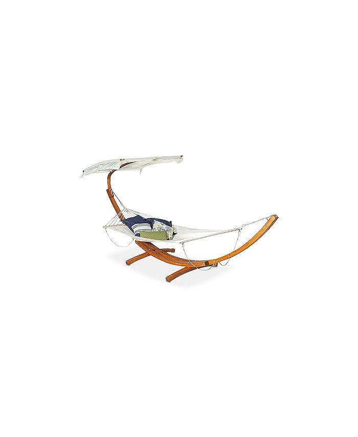 Noble House Delwen Teak Hammock - Macy's