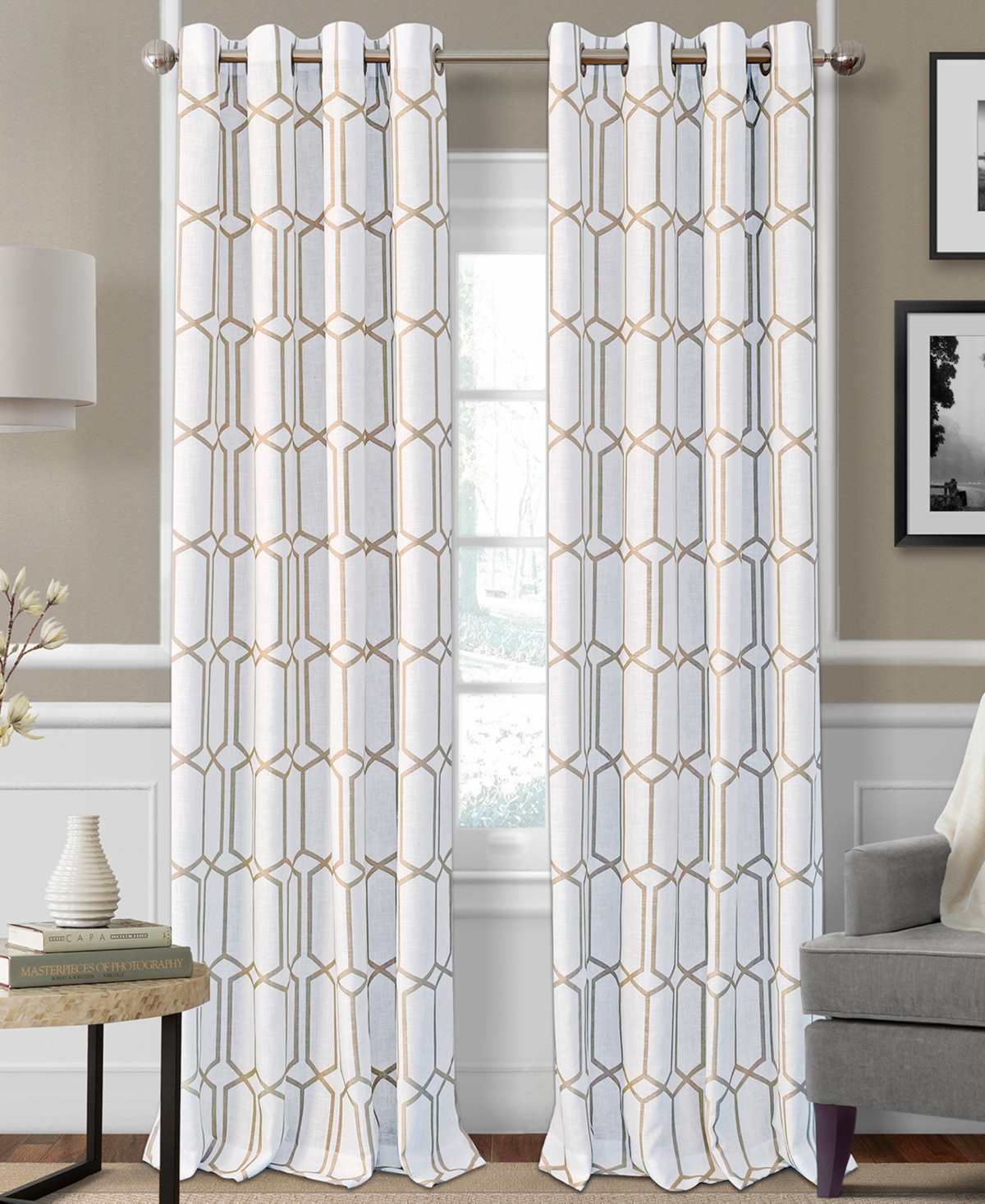Click here for Elrene Home Fashions Kaiden Geometric Room Darkeni... prices