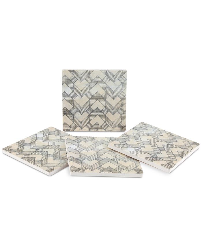 Thirstystone Visionary 4-Pc. Coaster Set - Macy's