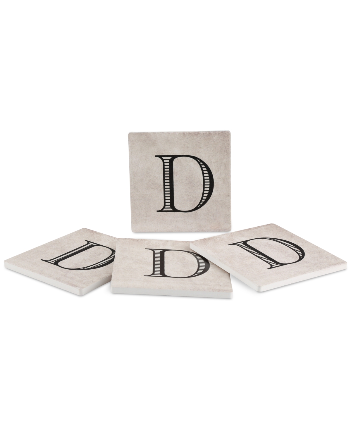 Click here for Thirstystone Vintage Monogram 4-Pc. Coaster Set -... prices