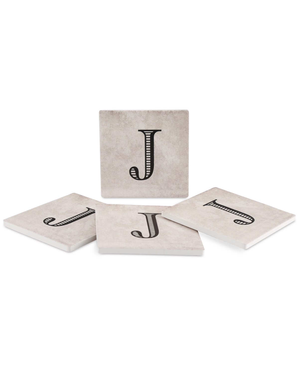 Click here for Thirstystone Vintage Monogram 4-Pc. Coaster Set -... prices