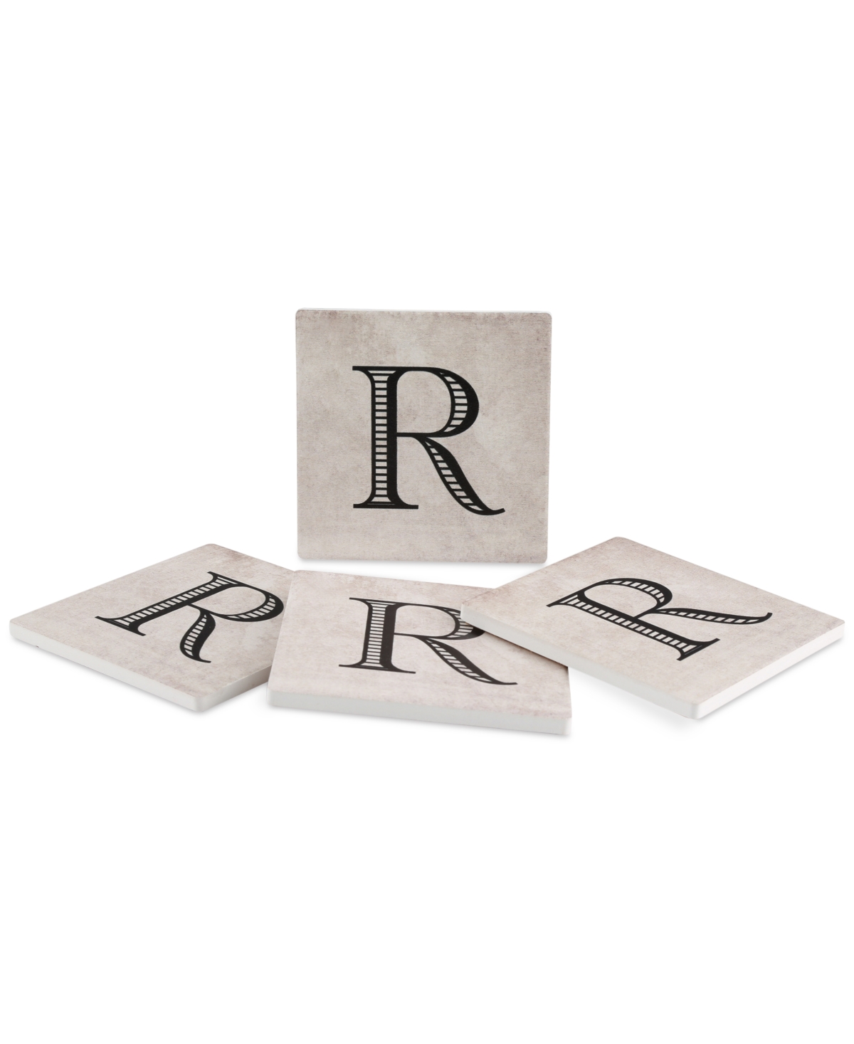 Click here for Thirstystone Vintage Monogram 4-Pc. Coaster Set -... prices