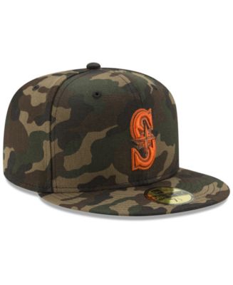 New Era Seattle Mariners Camo On Canvas 59FIFTY Cap - Macy's