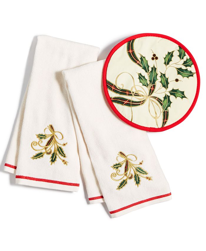 Lenox Holiday Nouveau Kitchen Linens Collection - Macy's