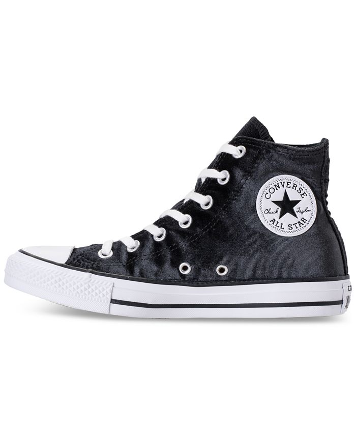 Converse Women's Chuck Taylor Hi Velvet Casual Sneakers from Finish ...