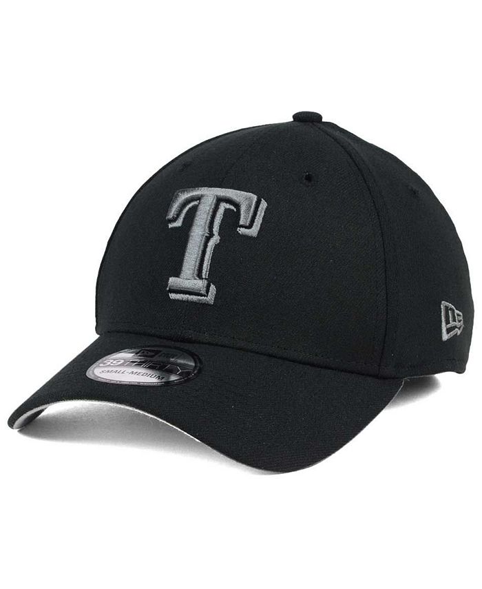 New Era Texas Rangers Black and Charcoal Classic 39THIRTY Cap - Macy's
