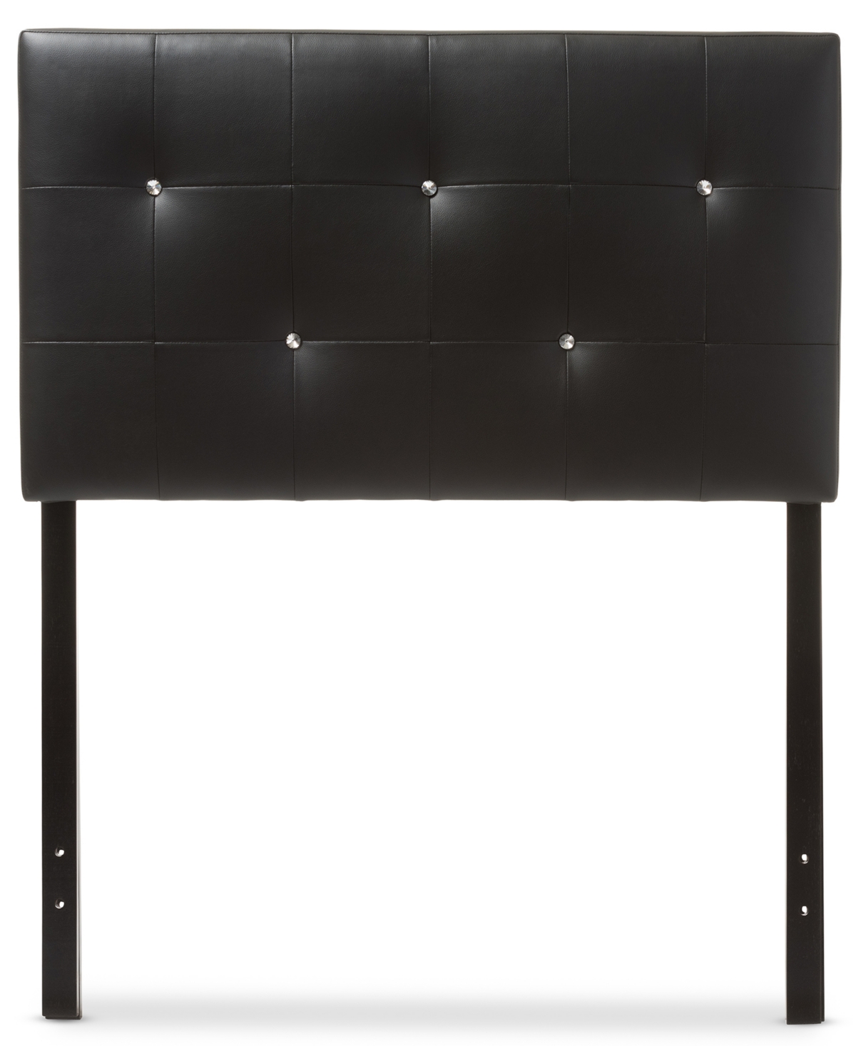 Click here for Kirchem Faux Leather Twin Headboard - Black prices