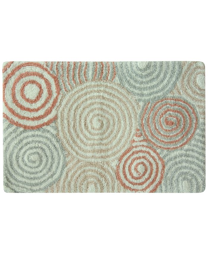 Bacova Galaxy Cotton 20" x 30" Spiral Accent Rug - Macy's
