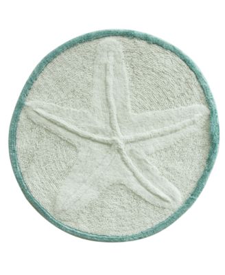 Bacova Starfish Cotton 25" Round Accent Rug - Macy's