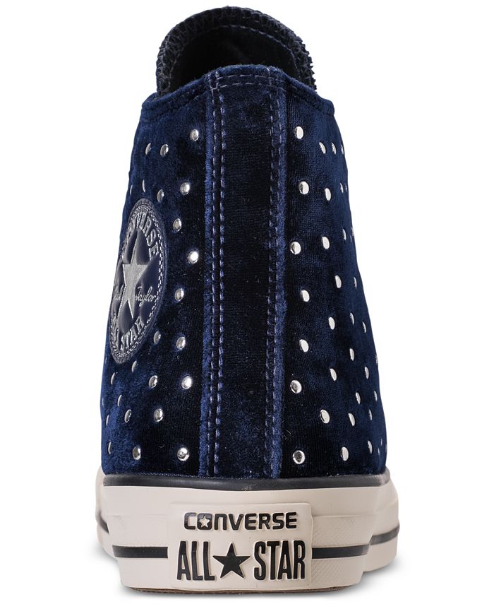 Converse Women's Chuck Taylor Hi Velvet Stud Casual Sneakers from ...