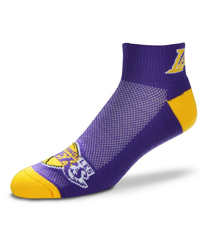 For Bare Feet Los Angeles Lakers The Cuff Ankle Socks - Macy's