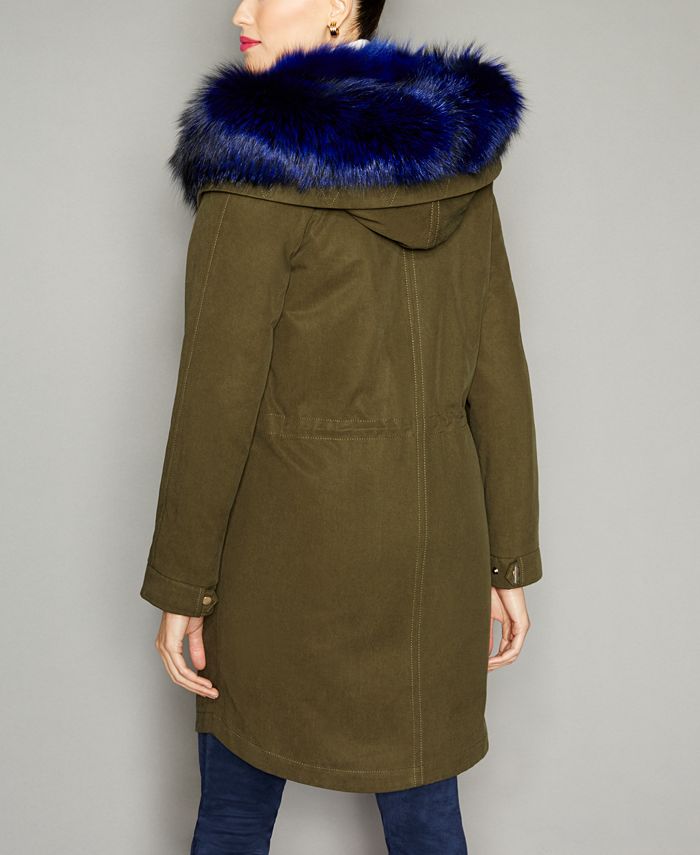 The Fur Vault Hooded Fox-Fur-Lined Parka - Macy's
