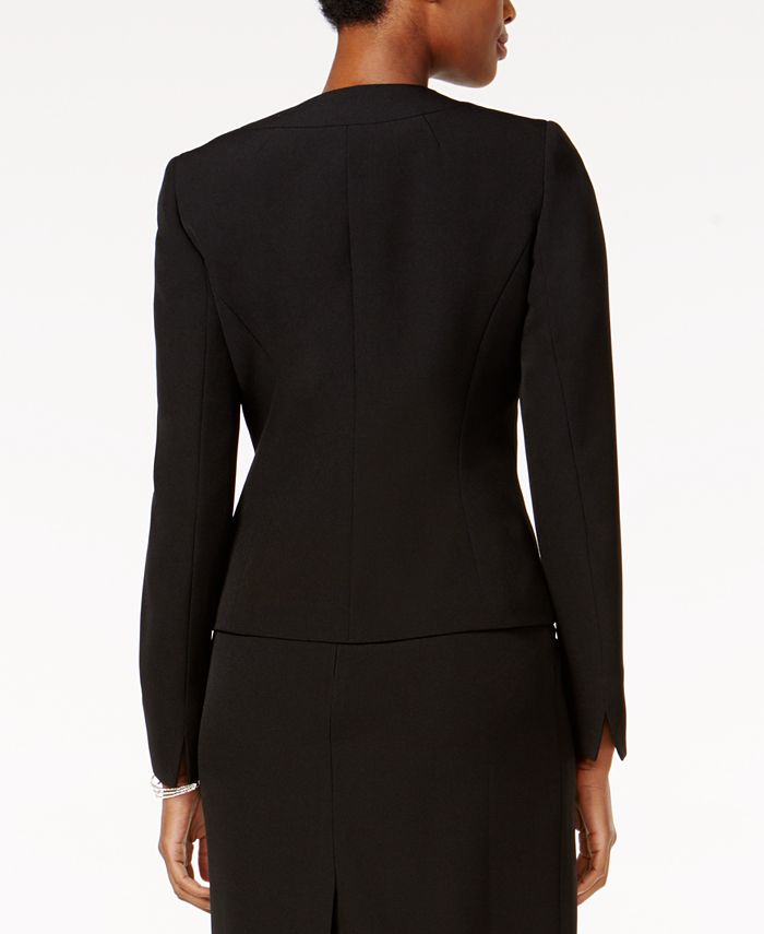 Kasper Embellished Open Front Flyaway Blazer - Macy's