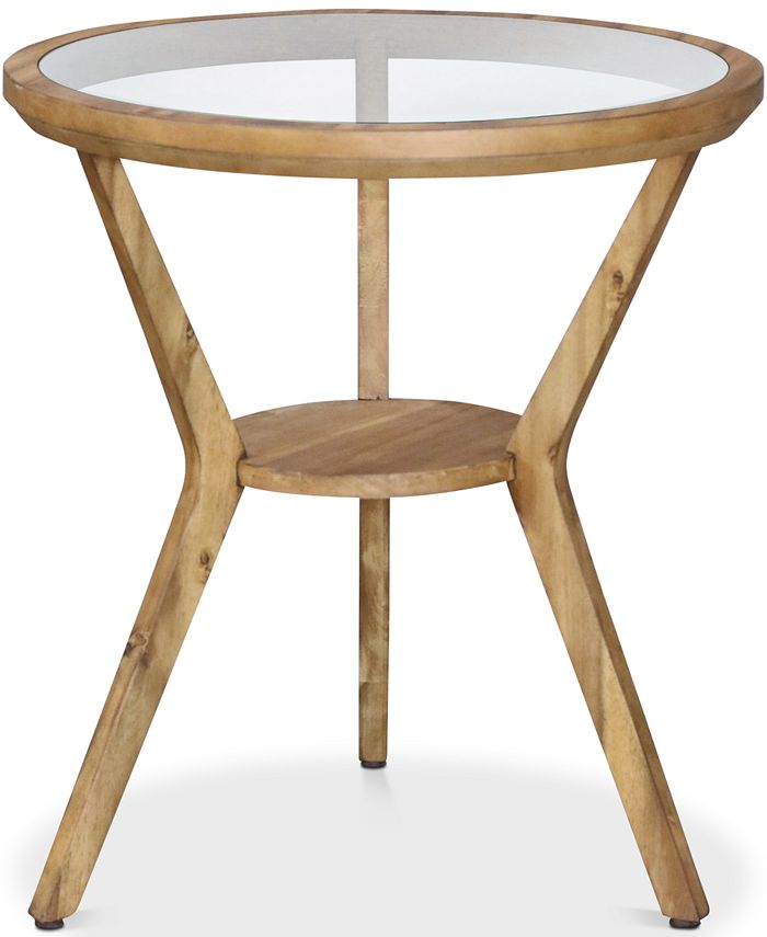 StyleCraft Ender Round Accent Table, Quick Ship - Macy's