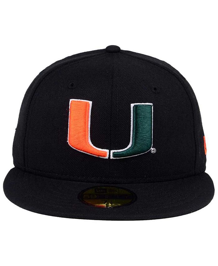 New Era Miami Hurricanes AC 59FIFTY Fitted Cap - Macy's