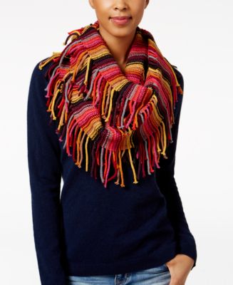 Echo Multi-Stripe Knit Infinity Scarf - Macy's