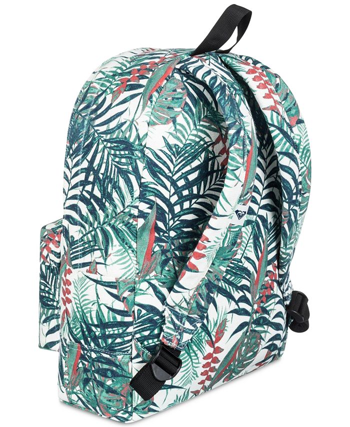 Roxy Juniors' Leaf-Print Canvas Backpack - Macy's