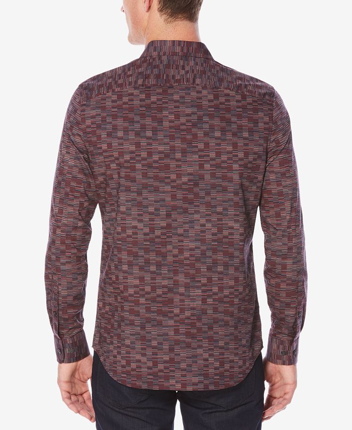 Perry Ellis Men's Classic-Fit Printed Shirt - Macy's