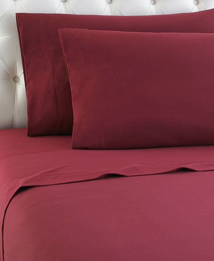 Shavel Micro Flannel Solid Twin 3-pc Sheet Set - Macy's