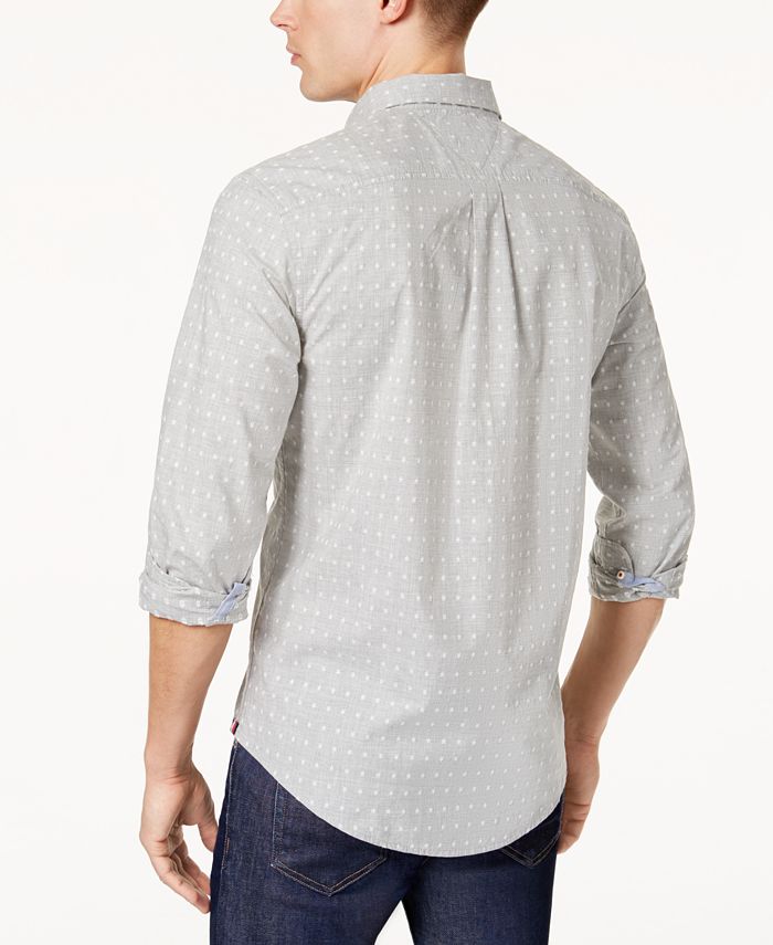 Tommy Hilfiger Men's Custom-Fit Star-Pattern Shirt, Created for Macy's ...
