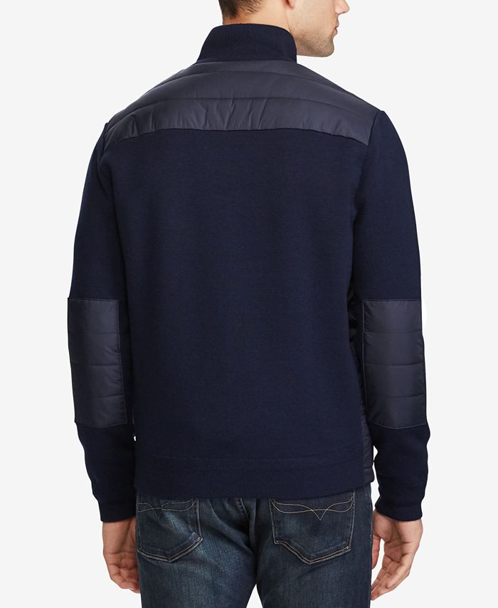 Polo Ralph Lauren Men's Paneled Merino Wool Full-Zip Jacket - Macy's