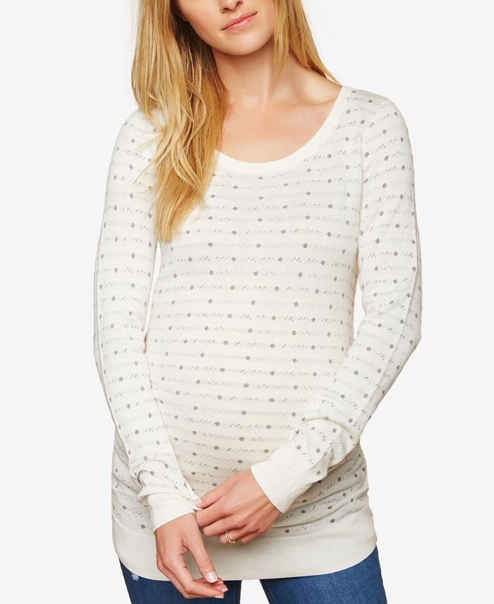 Motherhood Maternity Patterned Sweater - Macy's