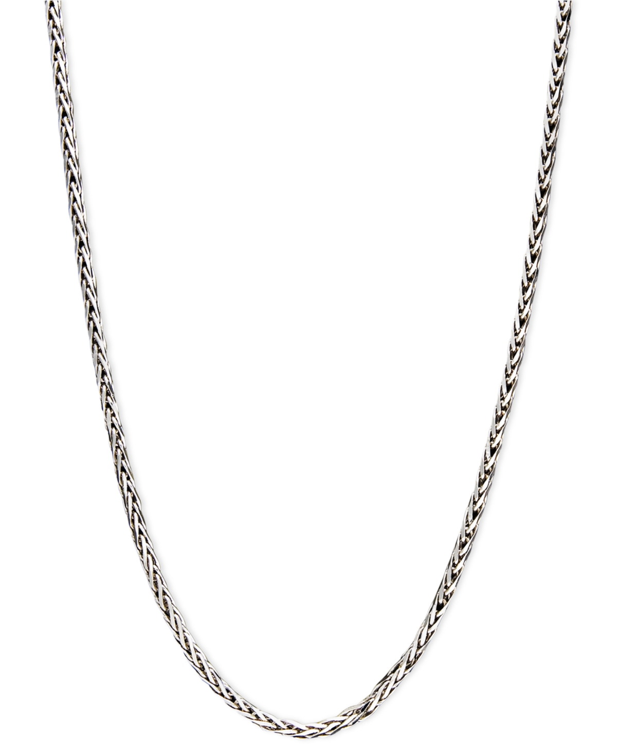 Click here for 14k White Gold Necklace  20 Diamond Cut Wheat Chai... prices