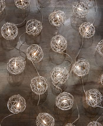 Studio Mercantile LED Micro Balls Wired 10ft String Lights - Macy's