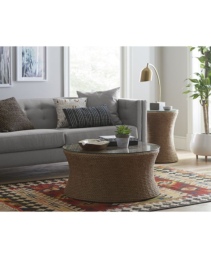 Furniture Sampson Round 18" End Table - Macy's
