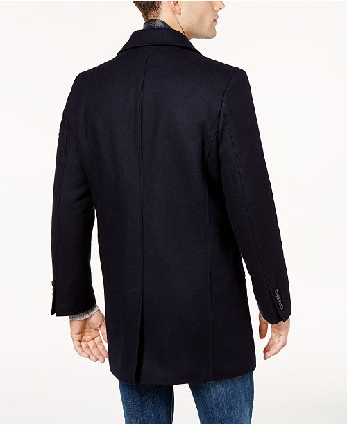 Kenneth Cole New York Men's Earle Slim-Fit Overcoat - Coats & Jackets ...