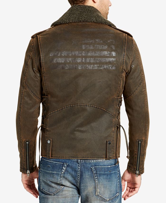 WILLIAM RAST Men's Faux Fur Lining and Fleece-Collar Jacket - Macy's