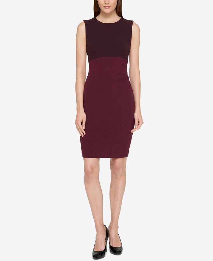 Tommy Hilfiger Colorblocked Sheath Dress - Macy's