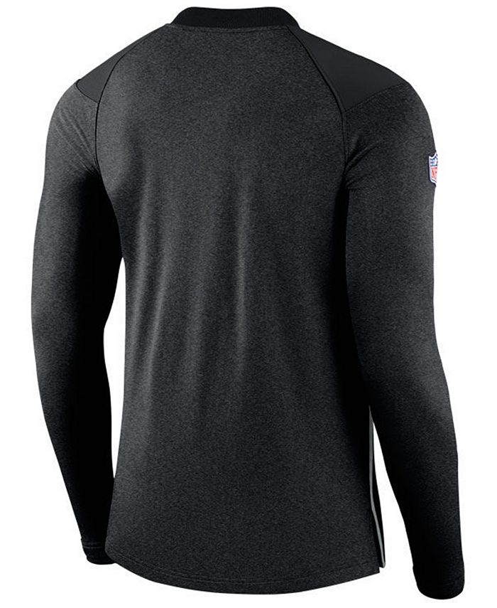 Nike Men's Oakland Raiders Coaches Quarter-Zip Pullover - Macy's