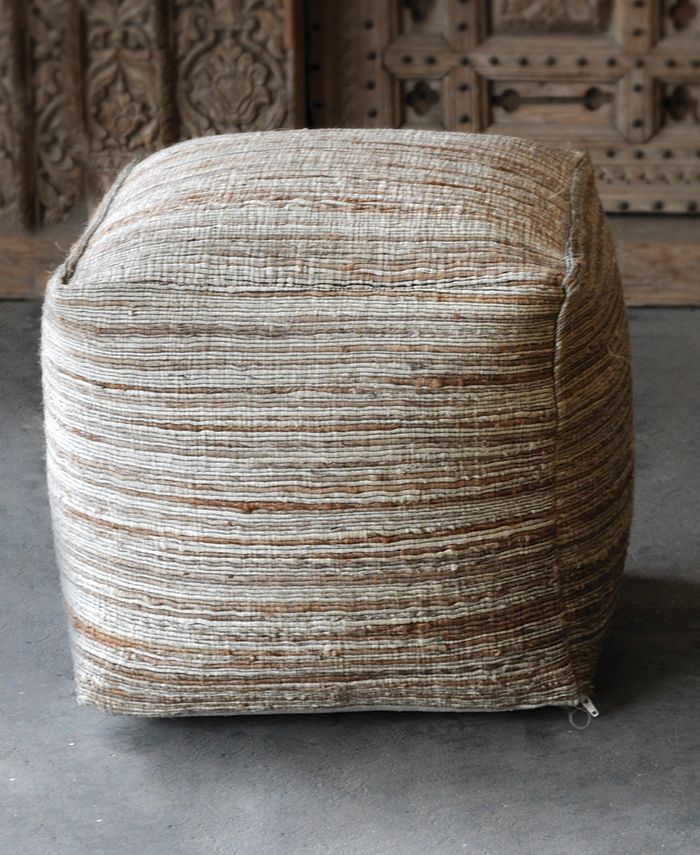 Uttermost Shiro Pouf, Quick Ship - Macy's