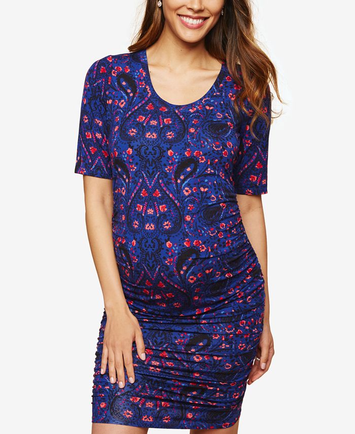 Motherhood Maternity Printed Sheath Dress - Macy's
