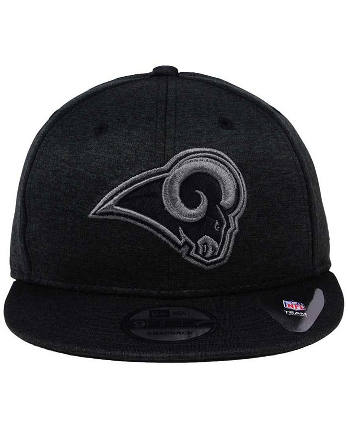 New Era Los Angeles Rams Shadow Black Graph 9FIFTY Snapback Cap - Macy's