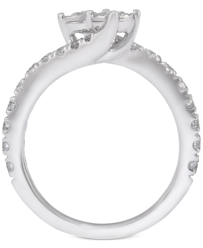 Two Souls, One Love® Diamond Two-Stone Engagement Ring (1-1/5 ct. t.w ...