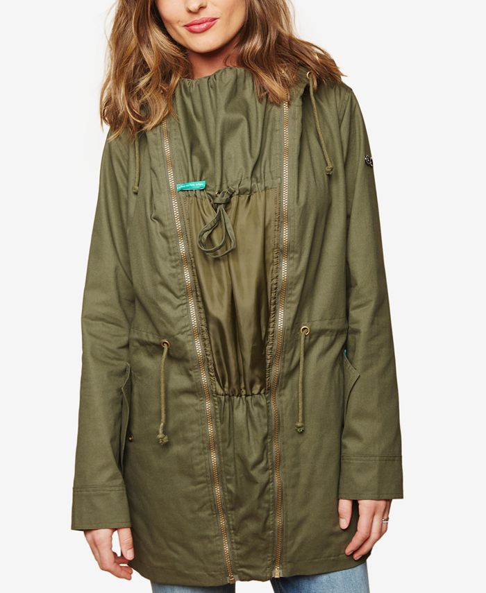 Motherhood Maternity Cotton Twill Drawstring Jacket - Macy's