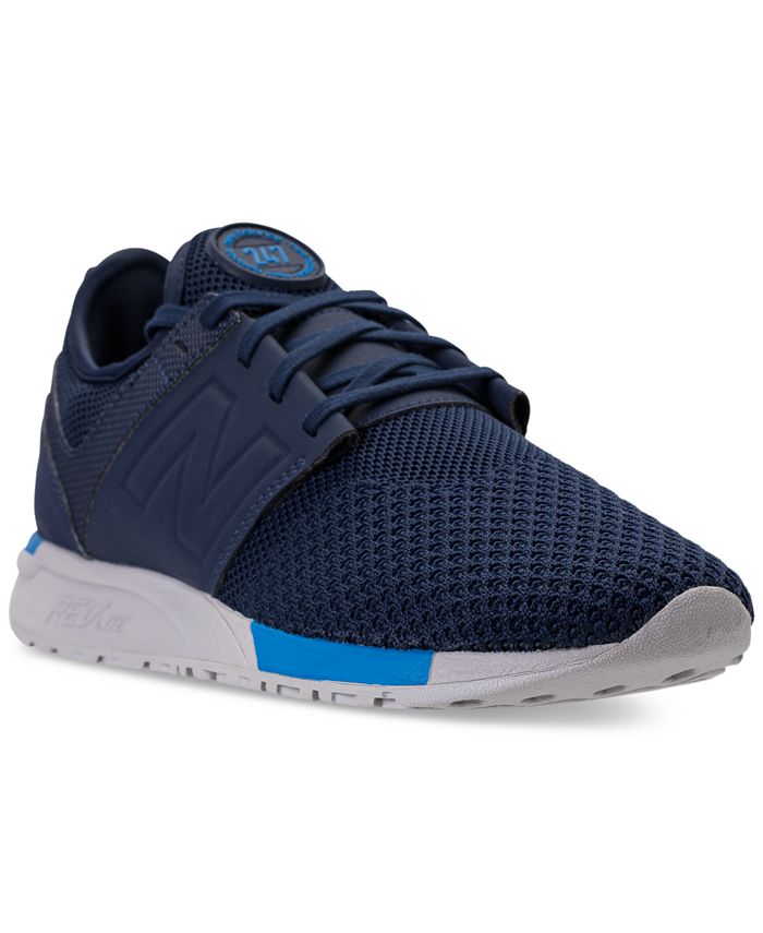 New Balance Men's 247 Knit Casual Sneakers from Finish Line - Macy's