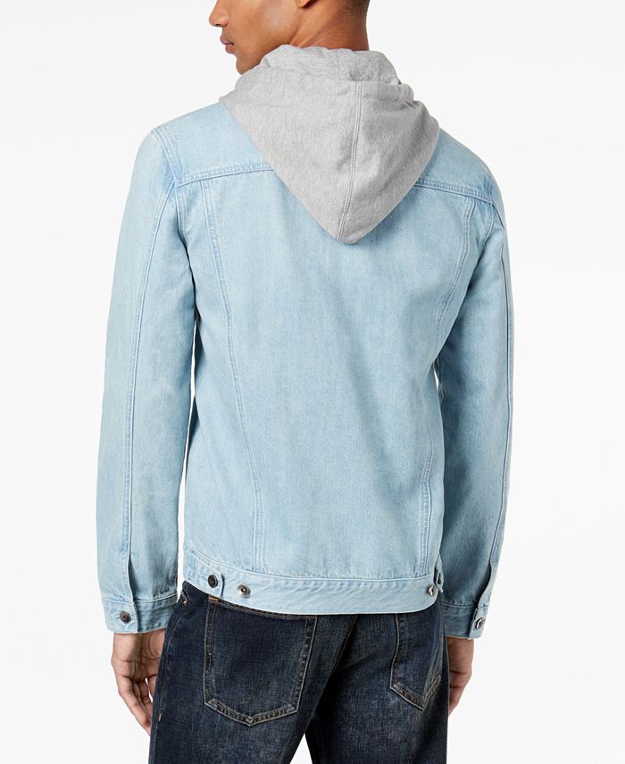 LRG Men's Hooded Jean Jacket - Macy's