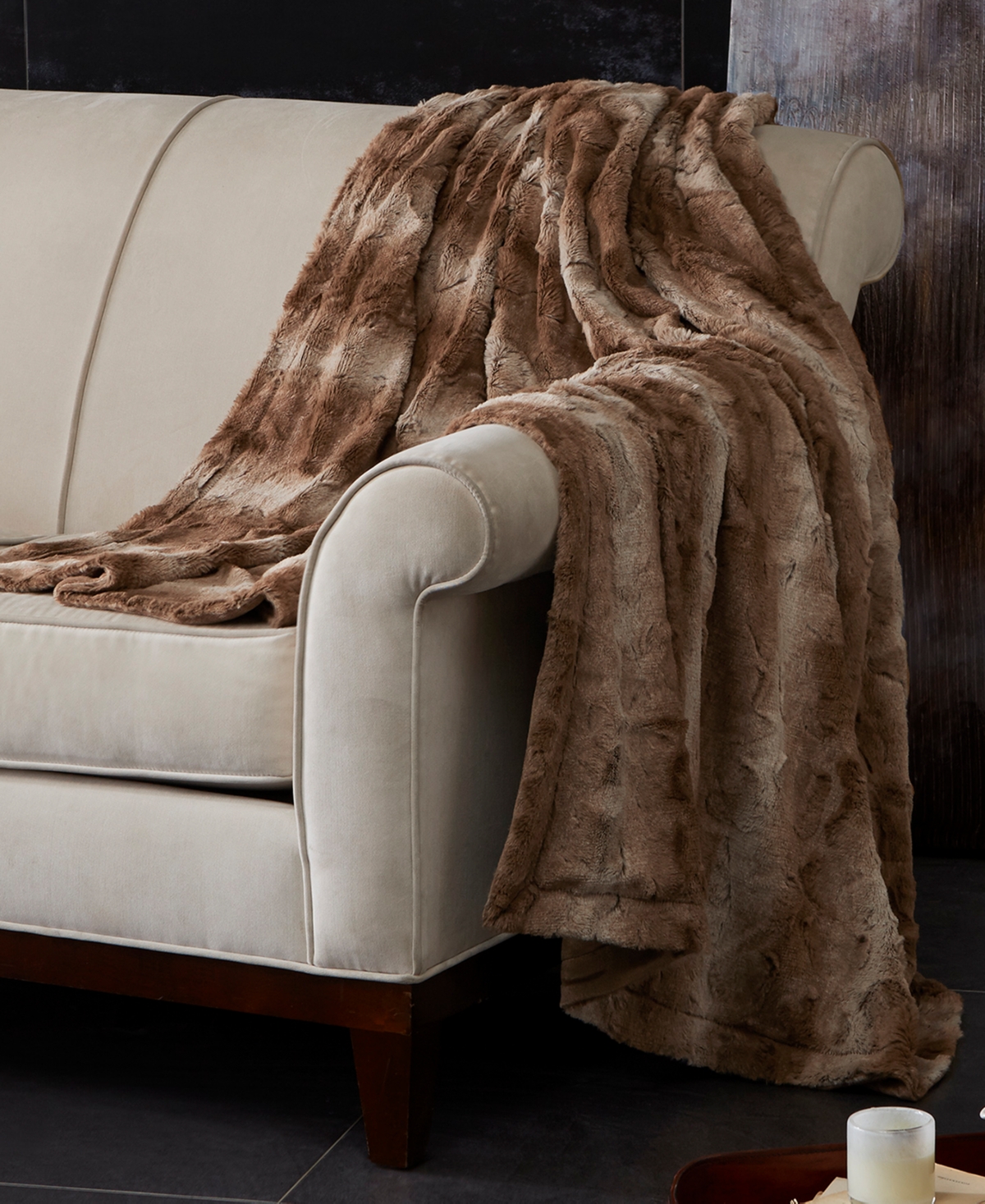Click here for Madison Park Zuri Faux-Fur Throw  60 x 70 - Tan prices