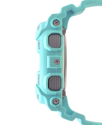 G-Shock Women's Analog-Digital Blue Resin Strap Step Tracker Watch 50mm ...