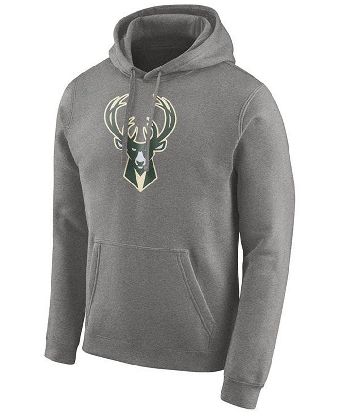 Nike Men's Milwaukee Bucks Logo Club Hoodie - Macy's