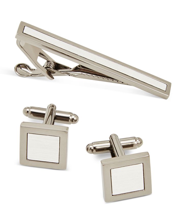 the Gift Men's Tie Bar & Cuff Links Set - Macy's