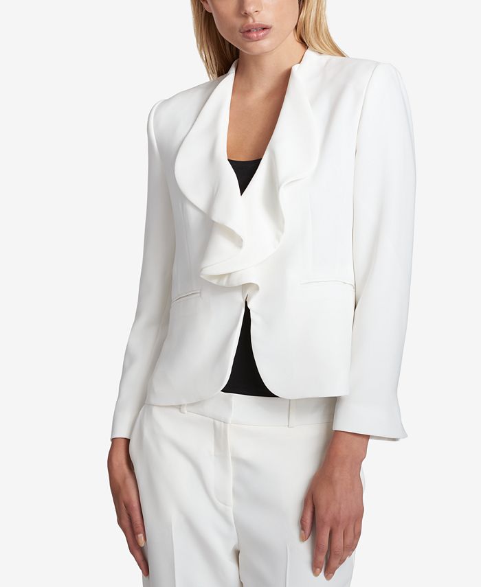 DKNY Ruffled Blazer - Macy's