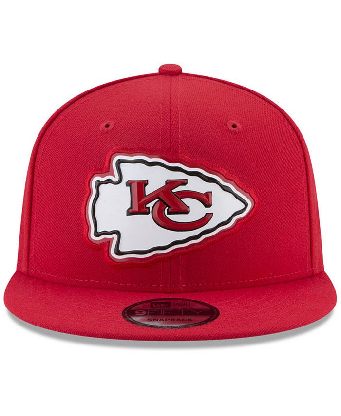 New Era Kansas City Chiefs Bold Bevel 9FIFTY Snapback Cap - Macy's