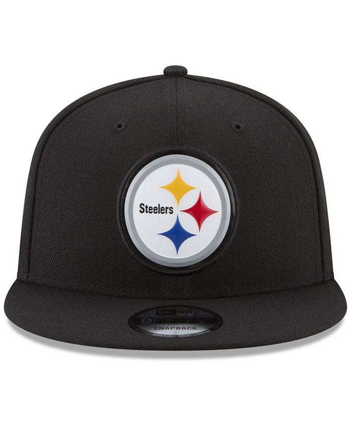 New Era Pittsburgh Steelers Bold Bevel 9FIFTY Snapback Cap - Macy's