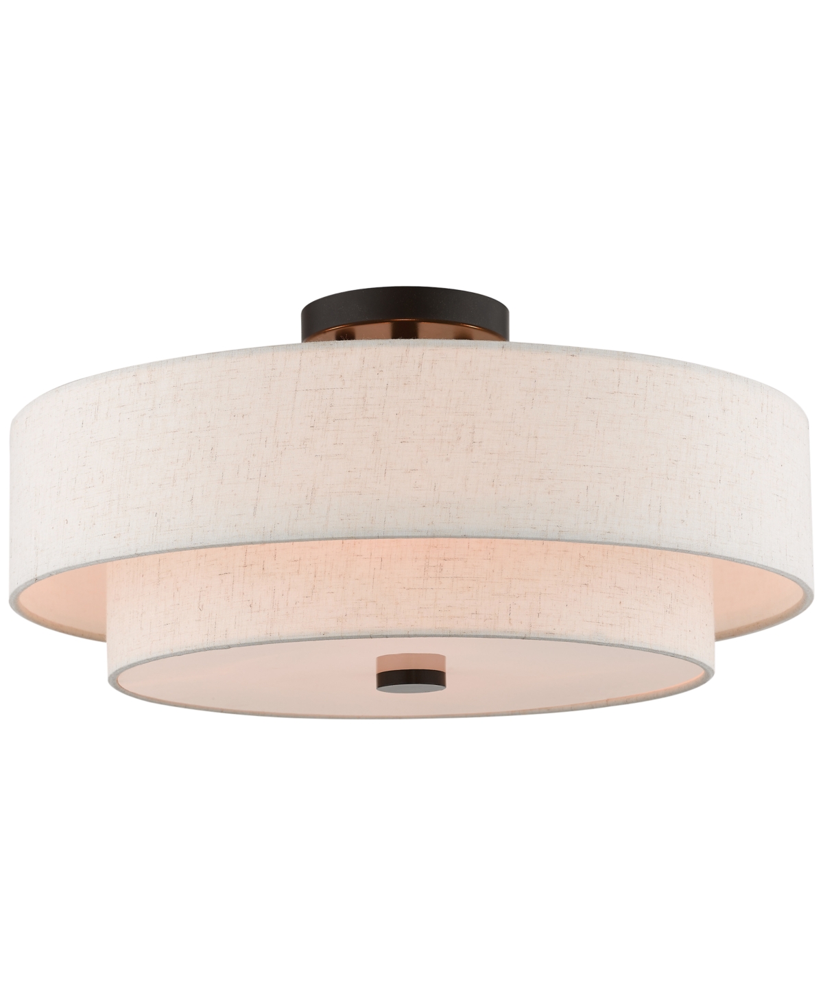 Click here for Livex Claremont 4-Light Semi-Flush Mount - English... prices
